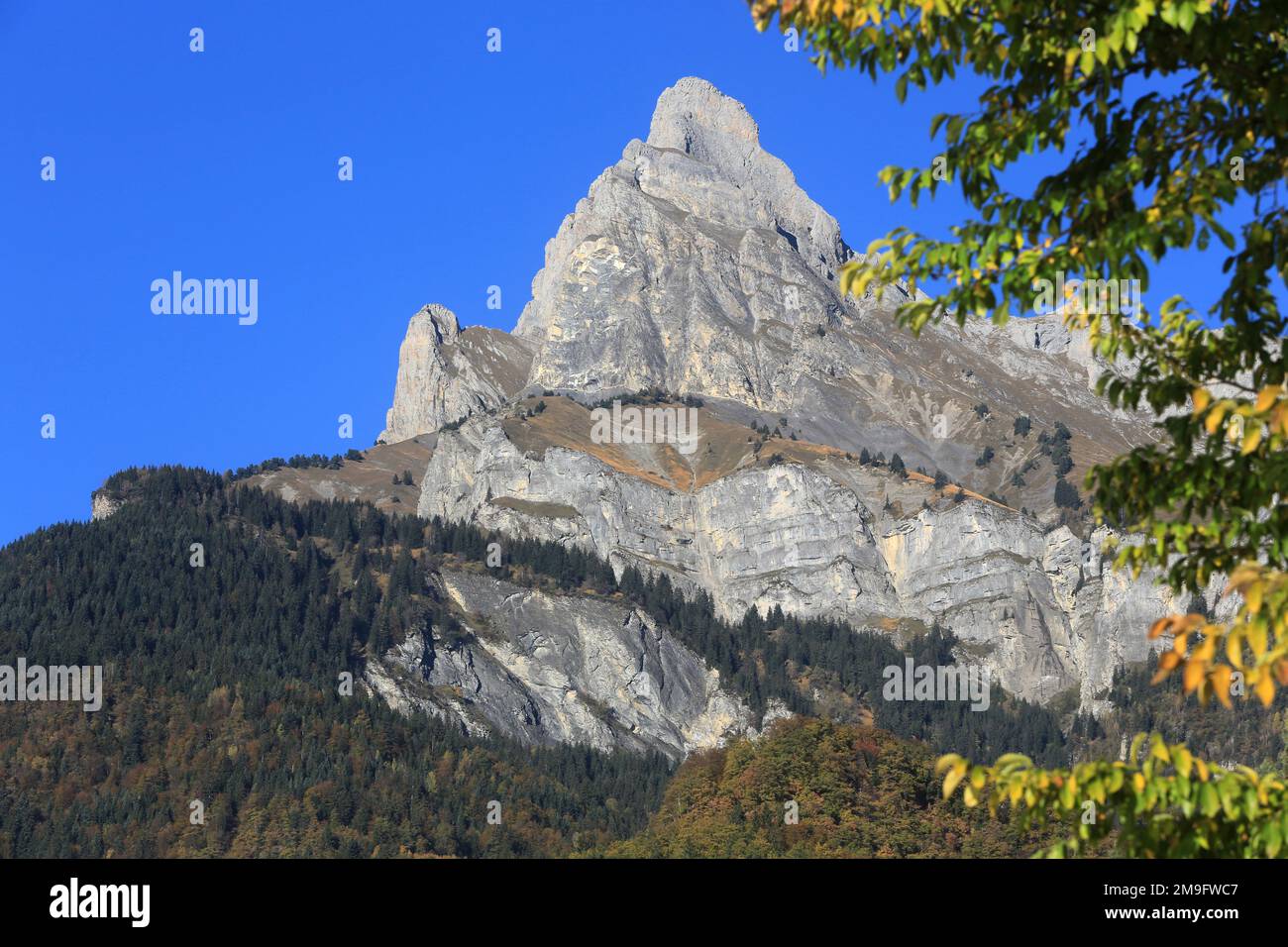 Aiguille de Varan. 2 544 m. Massif du Giffre. Faucigny. Haute-Savoie ...