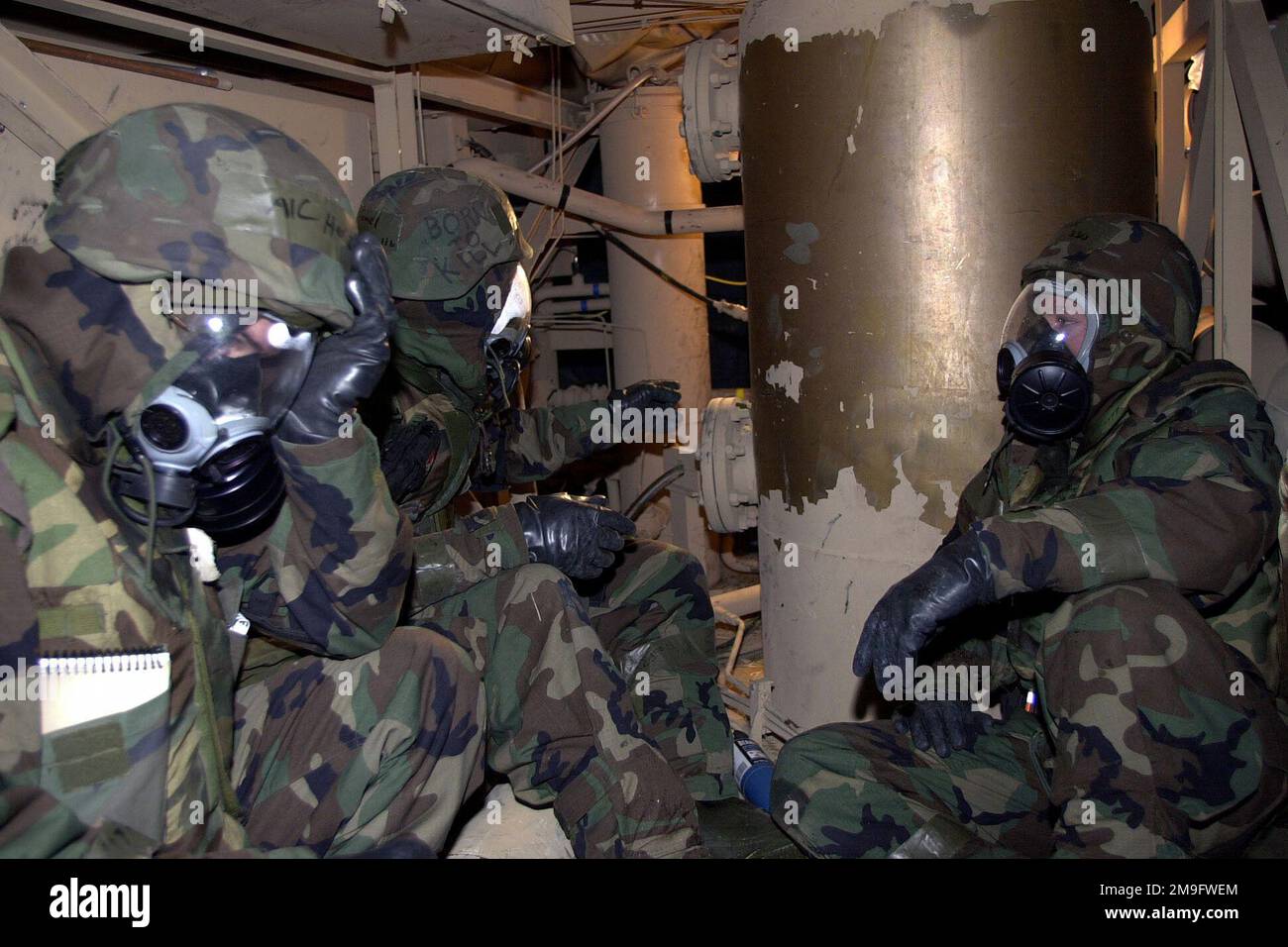 51st Civil Engineering (CES), personnel take cover in their reverse ...