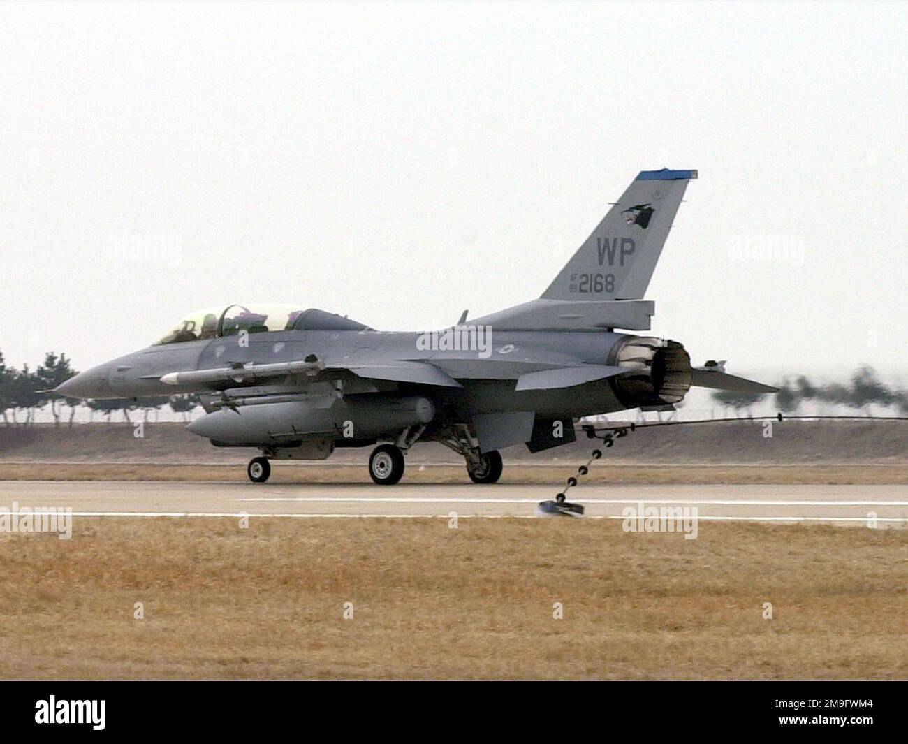 An F-16 Fighting Falcon aircraft from the 35th Fighter Squadron, 8th ...