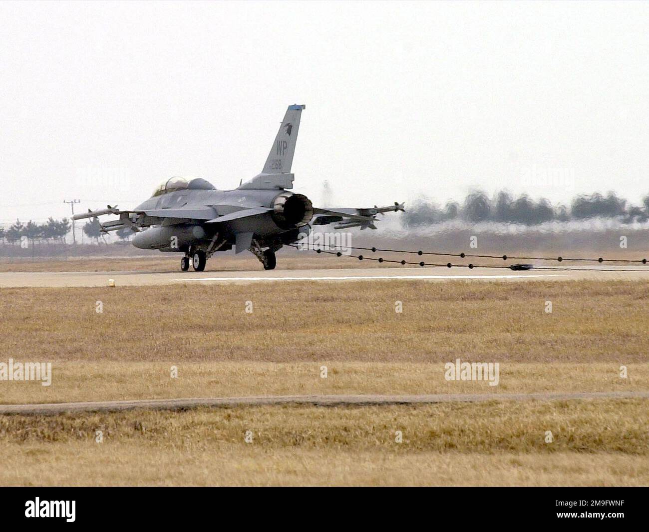 An F-16 Fighting Falcon aircraft from the 35th Fighter Squadron, 8th ...
