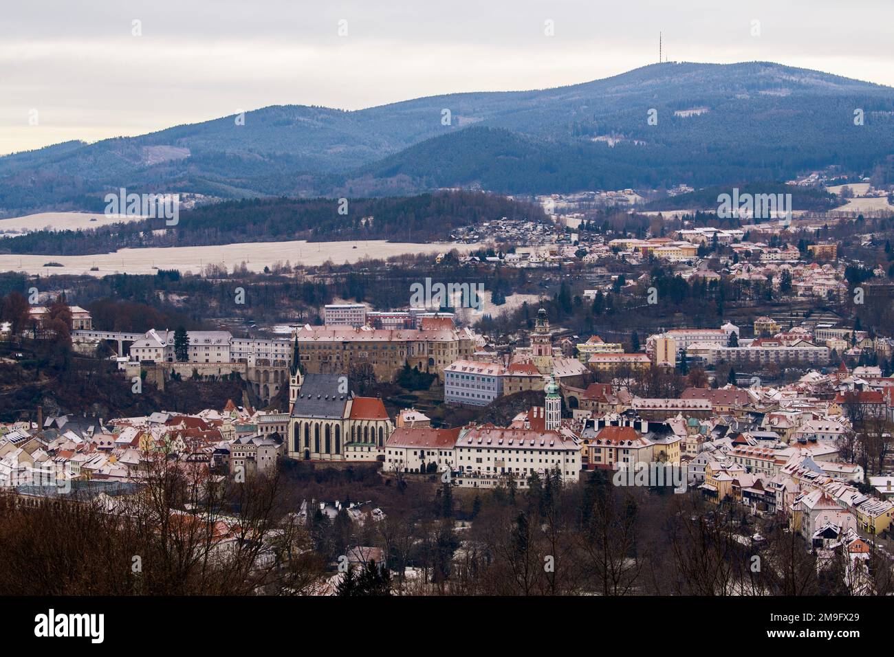 A dusting of snow in Cesky Krumlov and on Mount Klet, 18 January 2023 ...