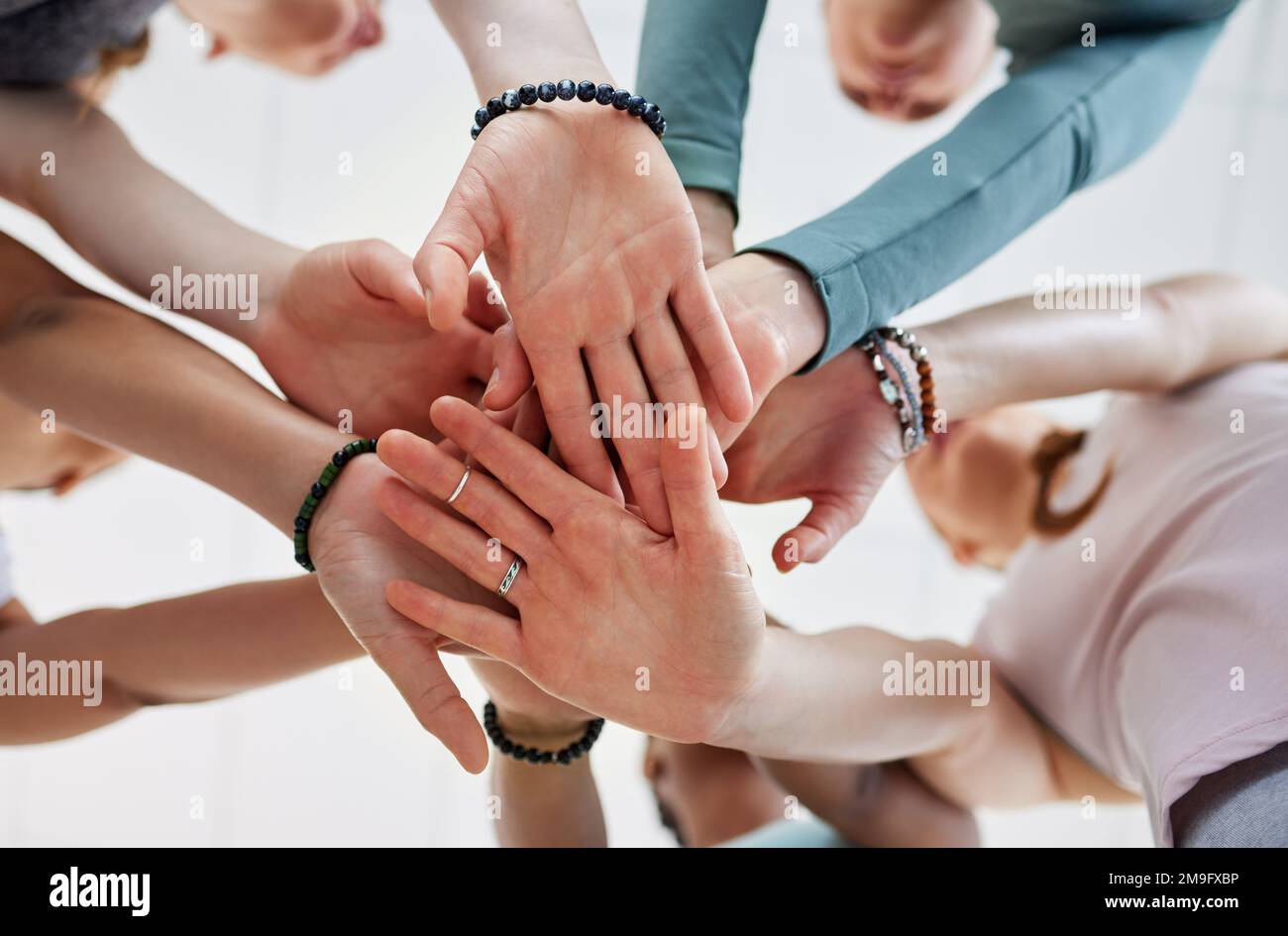 Anything is possible when youre together. Low angle shot of an ...