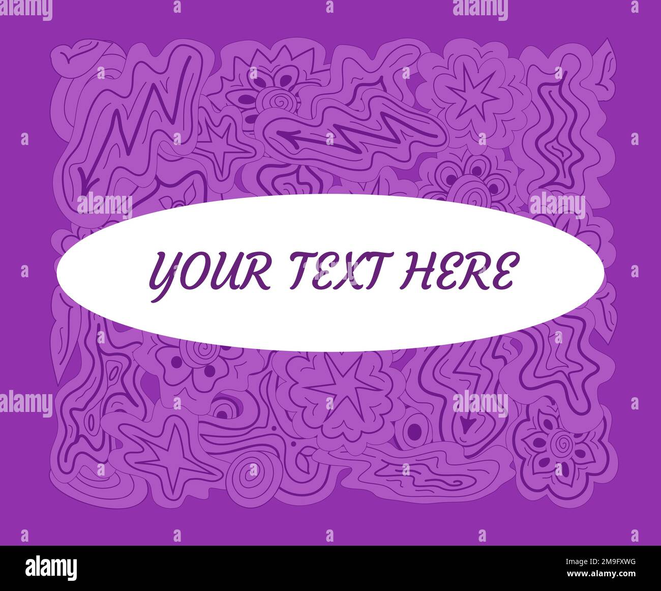 Editable background with various doodle shapes Stock Vector Image & Art ...