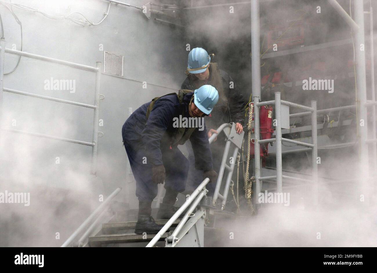 US Navy Boatswains Mate Andy Yao and US Navy SEAMAN Christopher ...