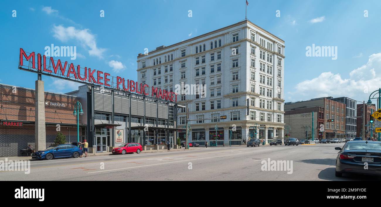 Milwaukee Public Market in Milwaukee, Wisconsin, USA Stock Photo - Alamy