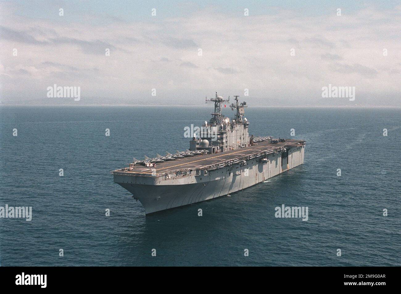 Shot of the USS TARAWA (LHA 1) during Exercise KERNEL BLITZ 2001 with ...