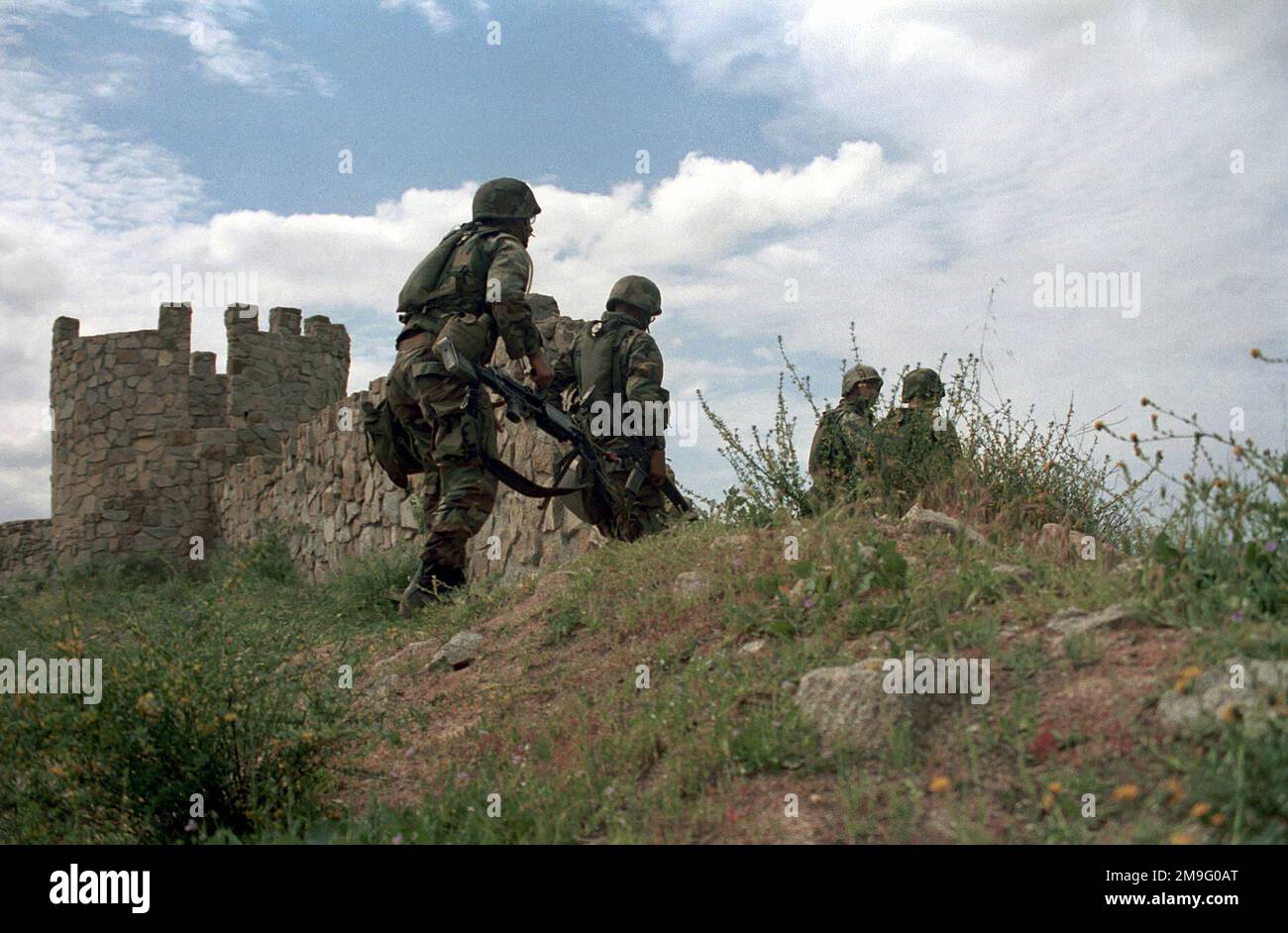 Armed US Marine Corps (USMC) 3rd Battalion, 4th Marine Regiment ...