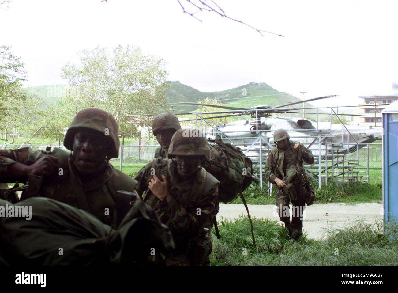 US Marine Corps (USMC) personnel from Battalion Landing Team, 3rd ...