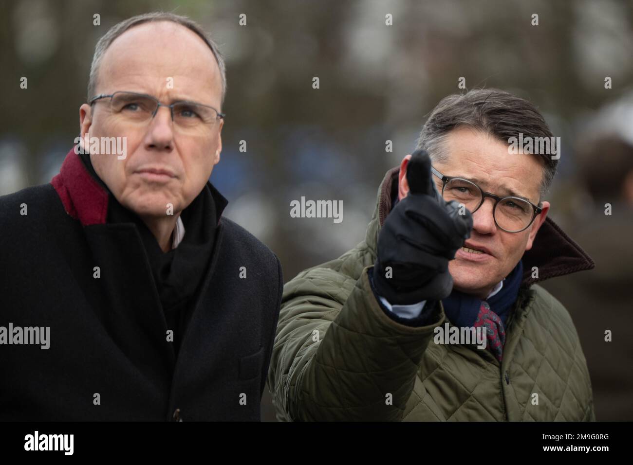 Hessen, Germany. 18 January 2023, Hessen, Frankfurt/Main: Peter Beuth ...