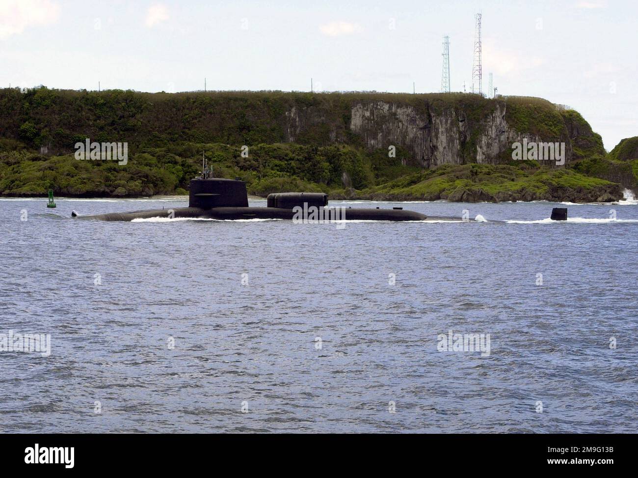 A port side view of the USS KAMEHAMEHA (SSN 642) underway as it enters ...