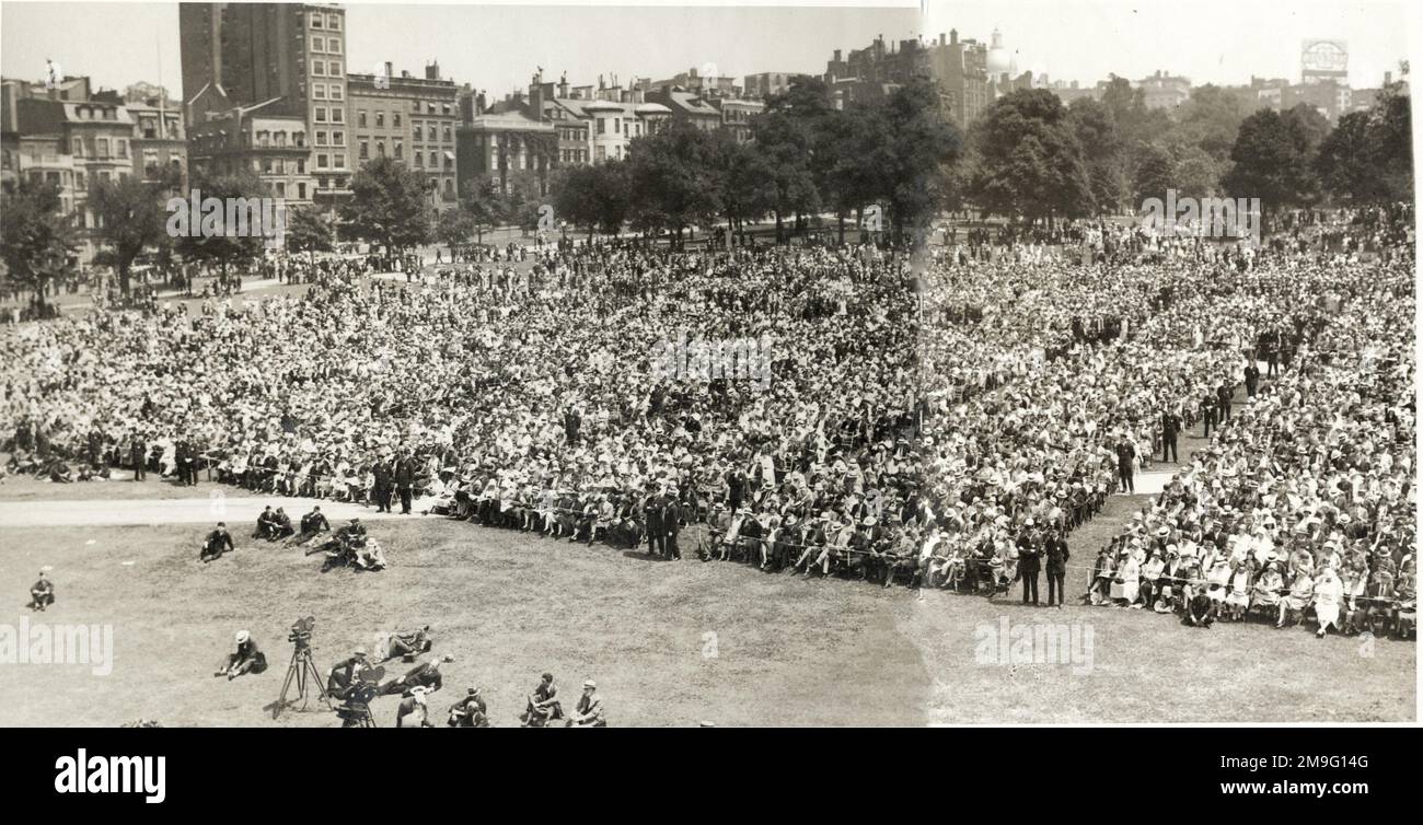 Vintage 1930 photo - Massachusetts Tercentenary Parade, Boston, USA ...