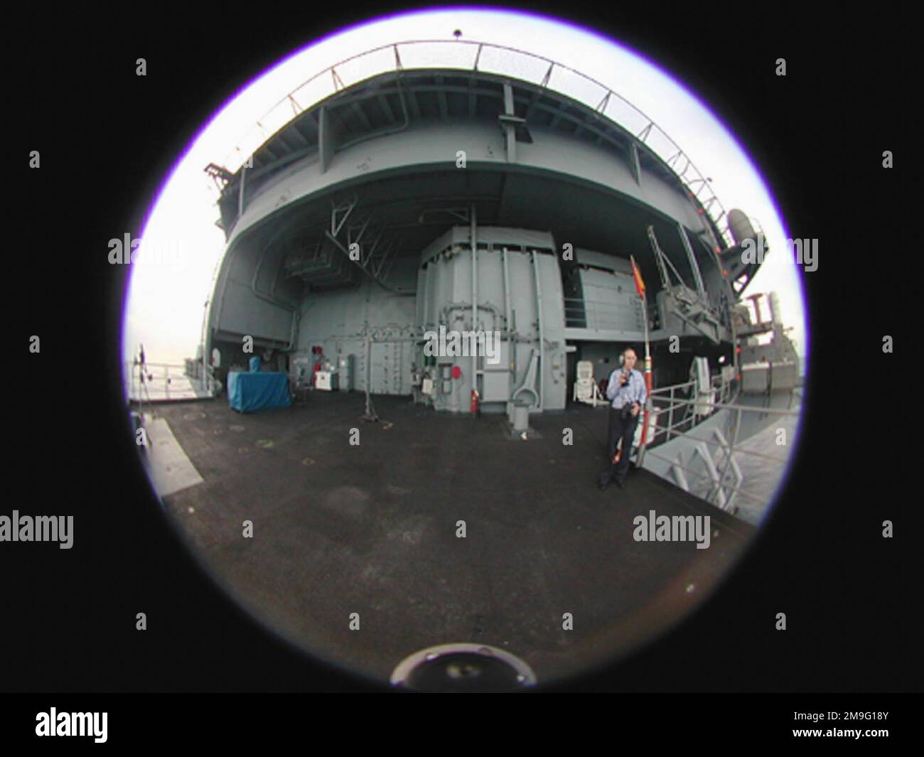 Shot through a scope, US Navy SEAMAN Amanda Block stands the Aft look ...