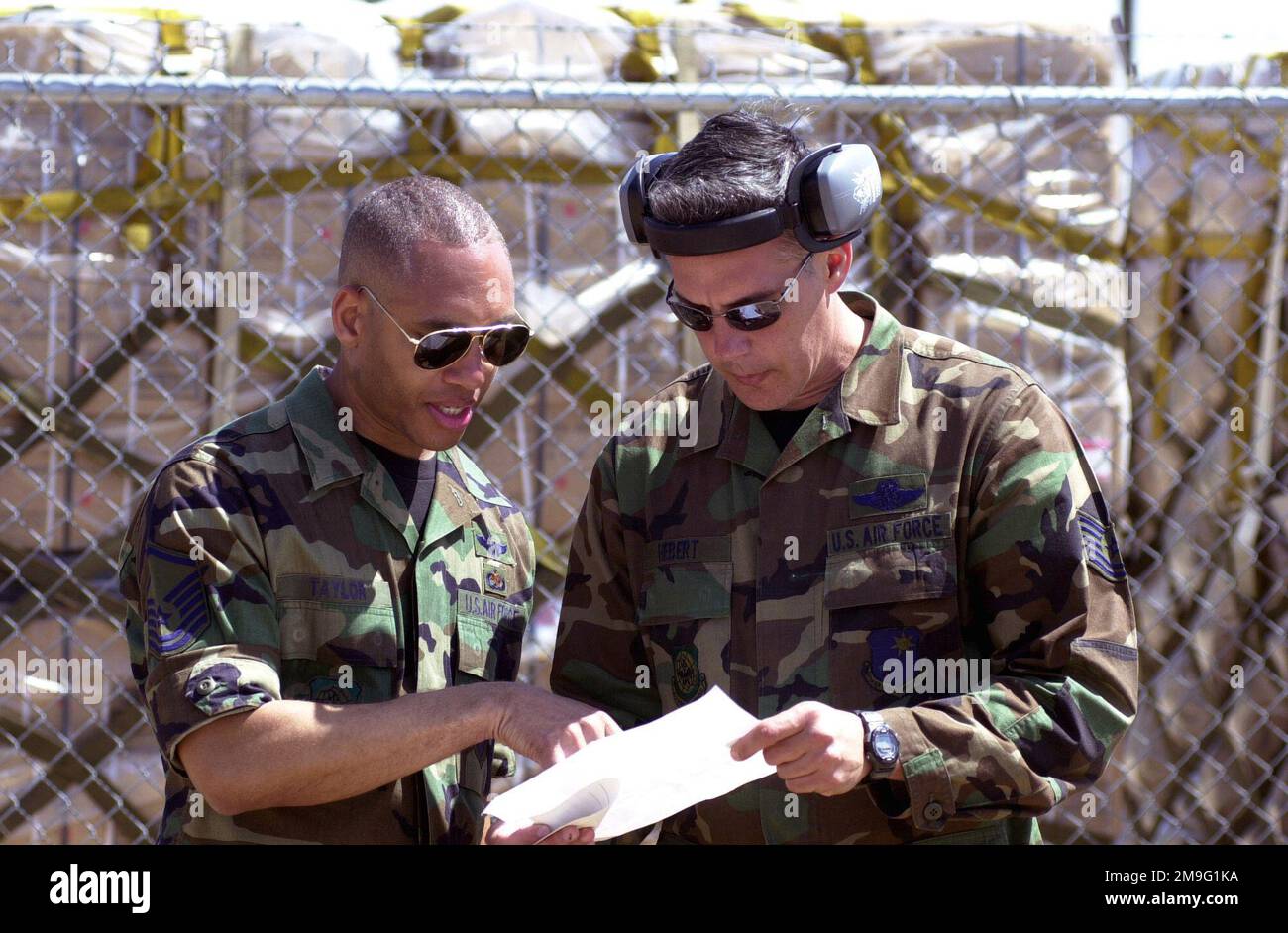 US Air Force MASTER Sergeant Marvin Taylor and US Air Force Technical ...