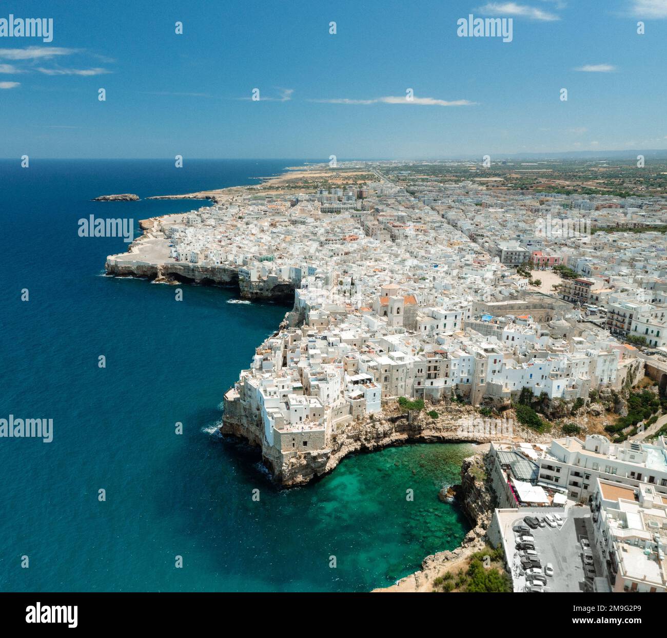 Drone view polignano mare hi-res stock photography and images - Alamy