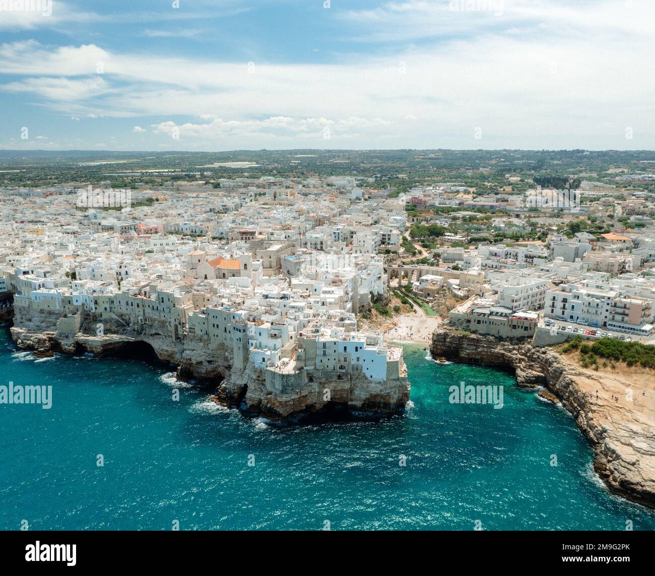 Drone view polignano mare hi-res stock photography and images - Alamy