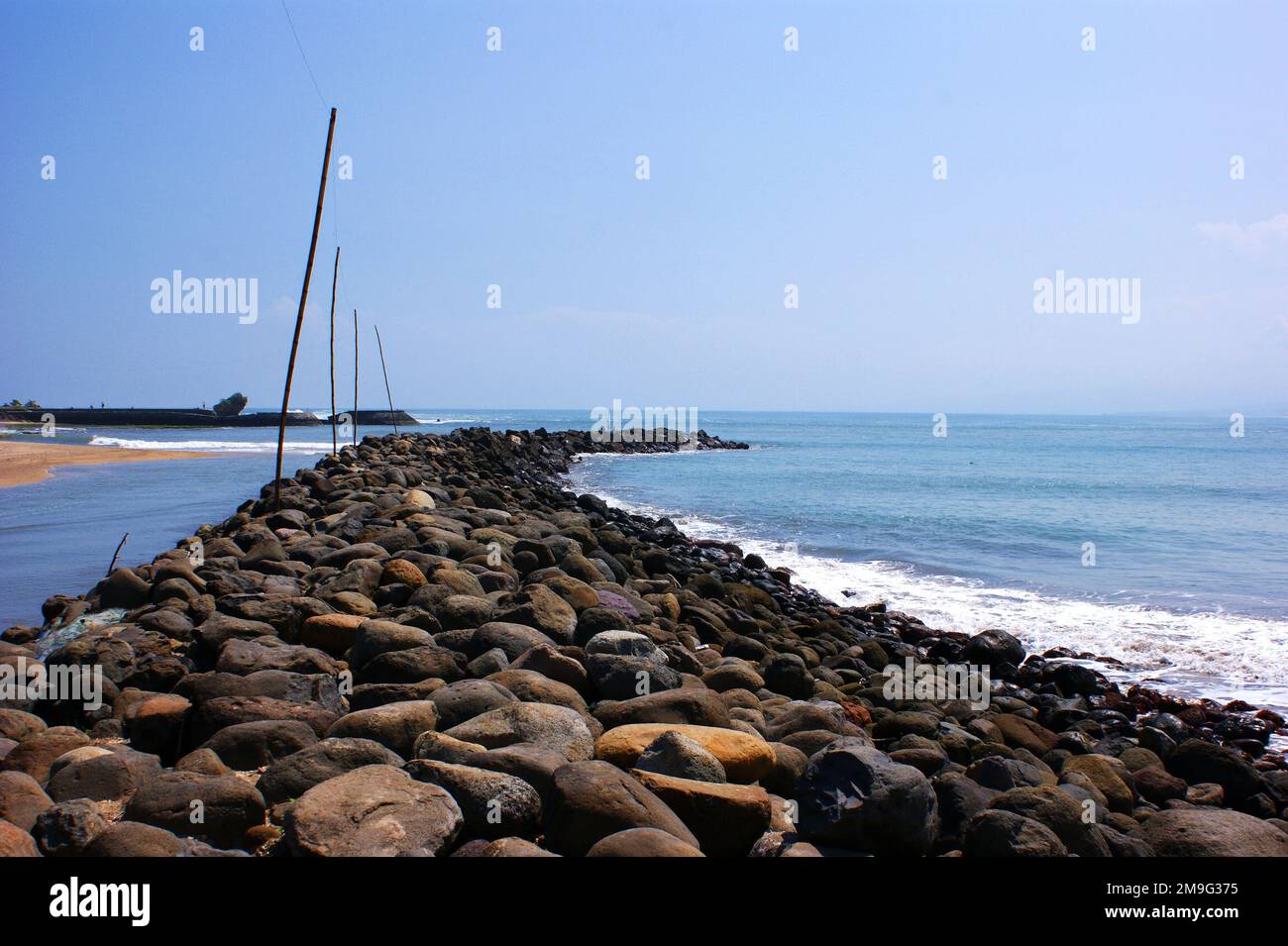 Pantai Santolo Beach, Pameungpeuk, Garut, West Java, Indonesia Stock ...