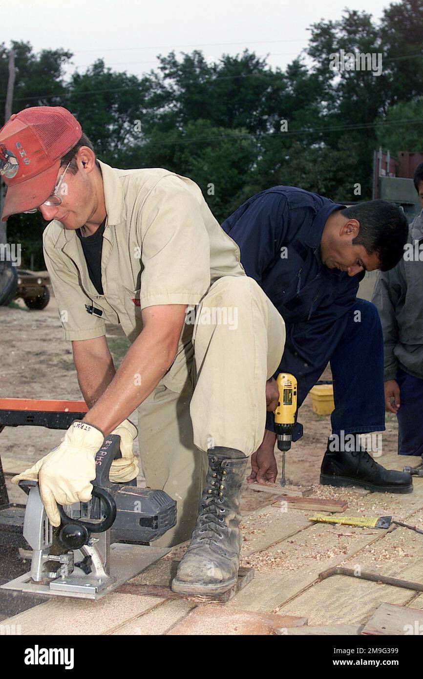US Air Force AIRMAN First Class Nathan Stroot, from the 823rd Red Horse ...