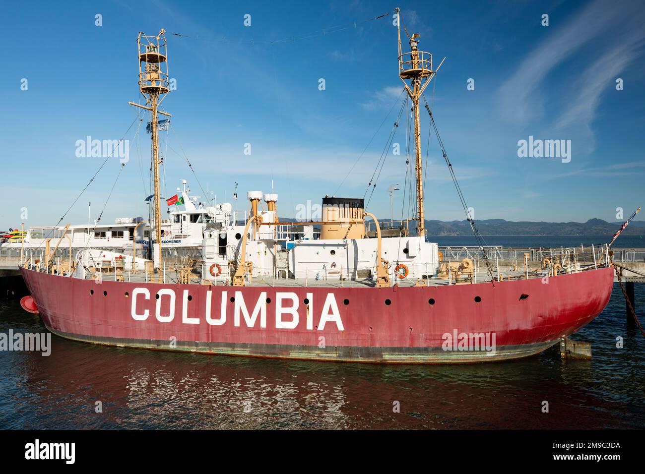 View of ship on Astoria harbour, Oregon, USA Stock Photo - Alamy