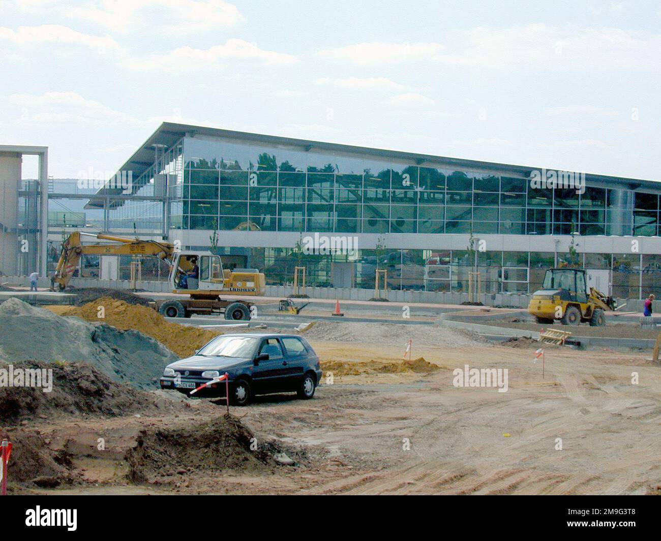 Front view of the new air passenger (PAX) terminal being constructed at ...