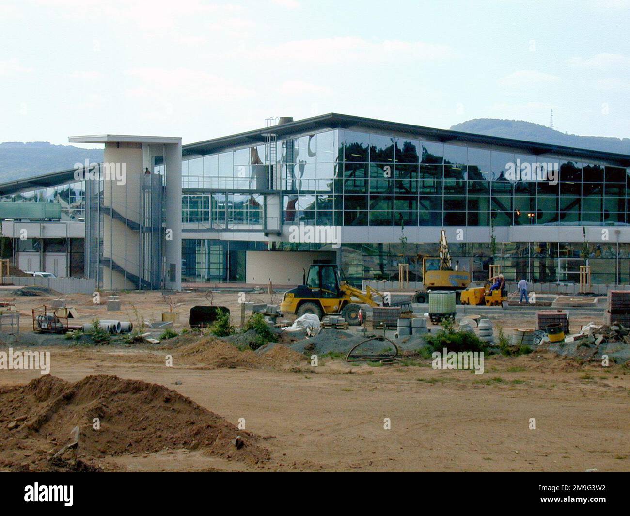 Front view of the new air passenger (PAX) terminal being constructed at ...