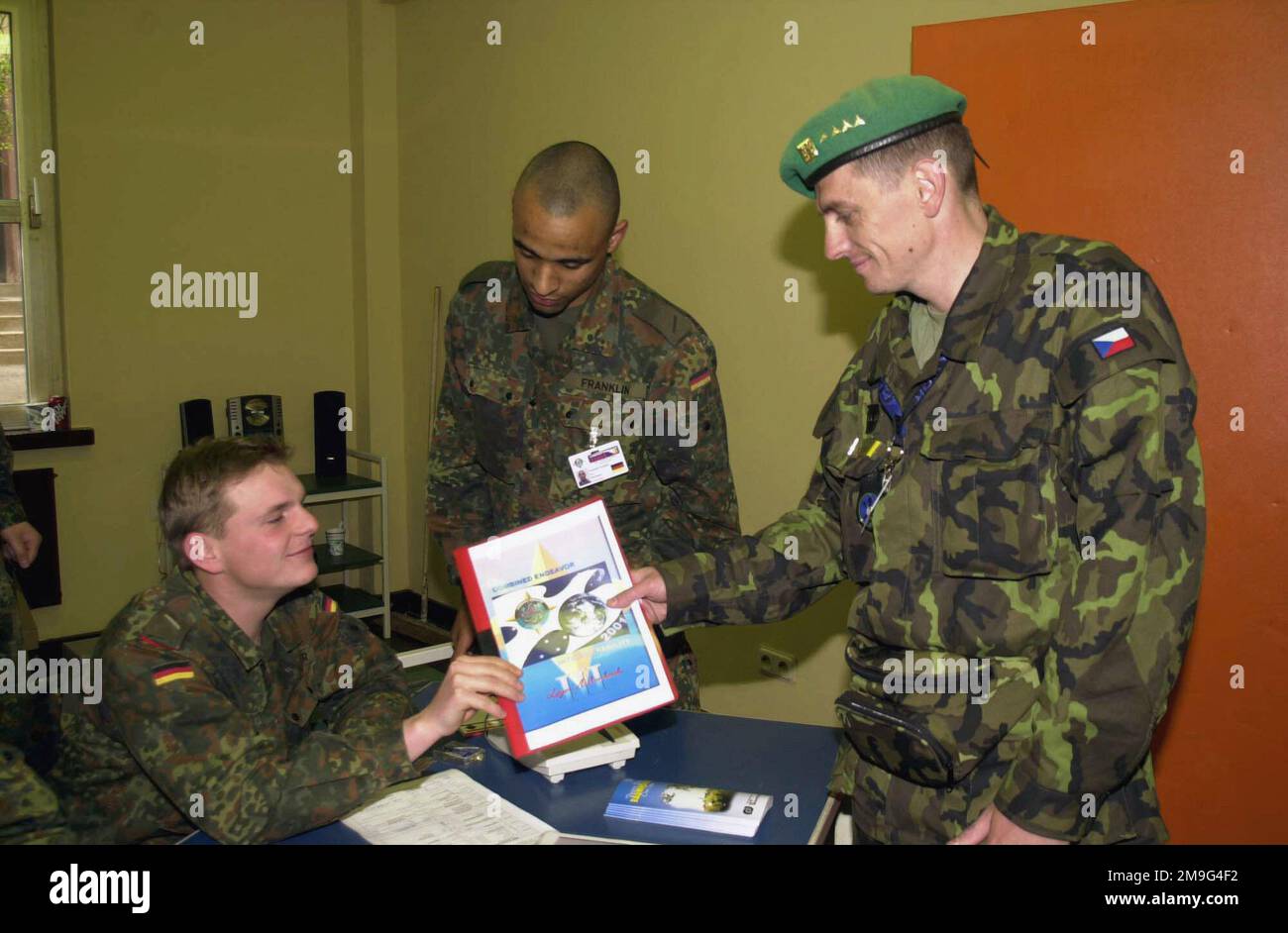 Second Signal Battalion Captain Karel Lange, from the Czech Republic ...