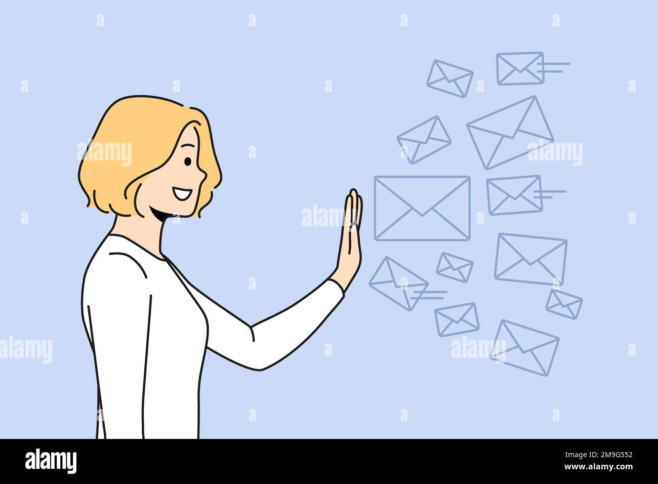 Girl emails Stock Vector Images - Alamy