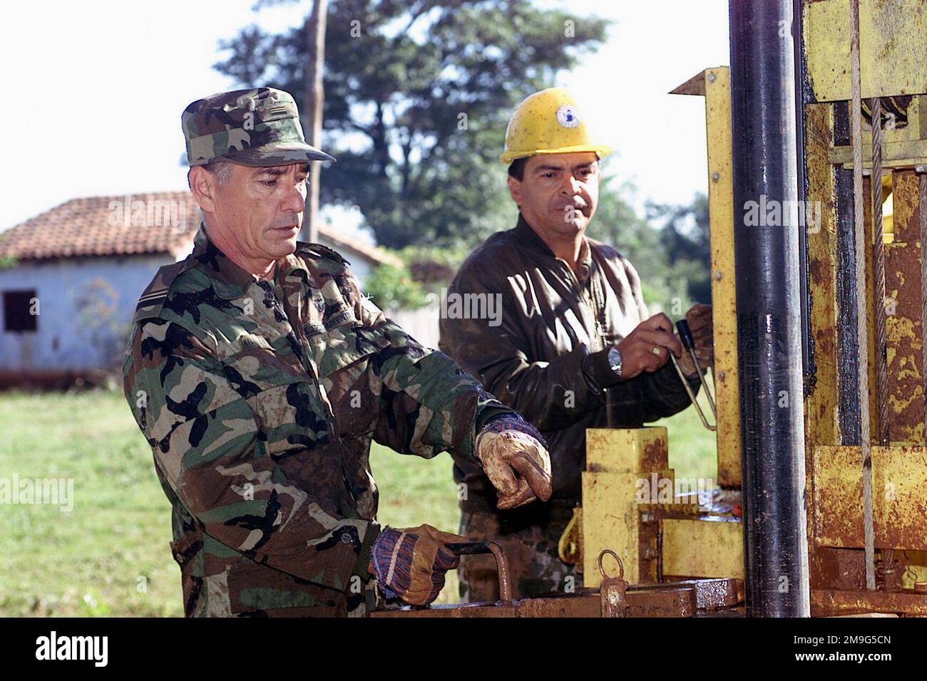 Engineer Sergeant Helper Alberto Villasanti from the Argentinian Army ...