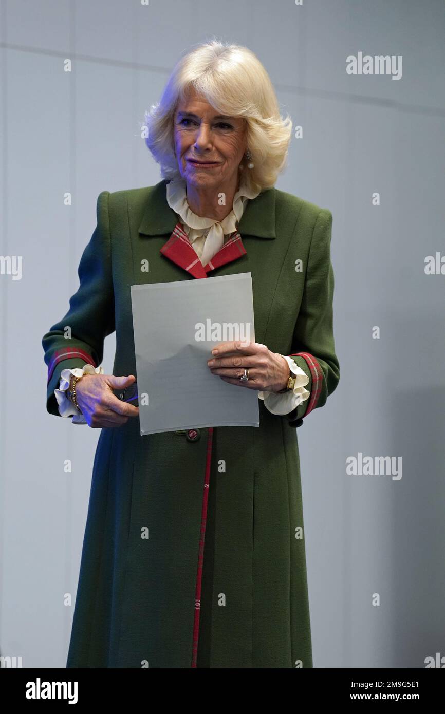 Camilla queen consort speech hi-res stock photography and images - Alamy