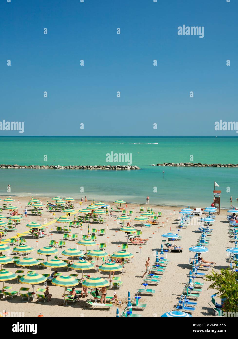 Gabbice Mare Beach, Gabbice Mare, Italy, Europe Stock Photo - Alamy