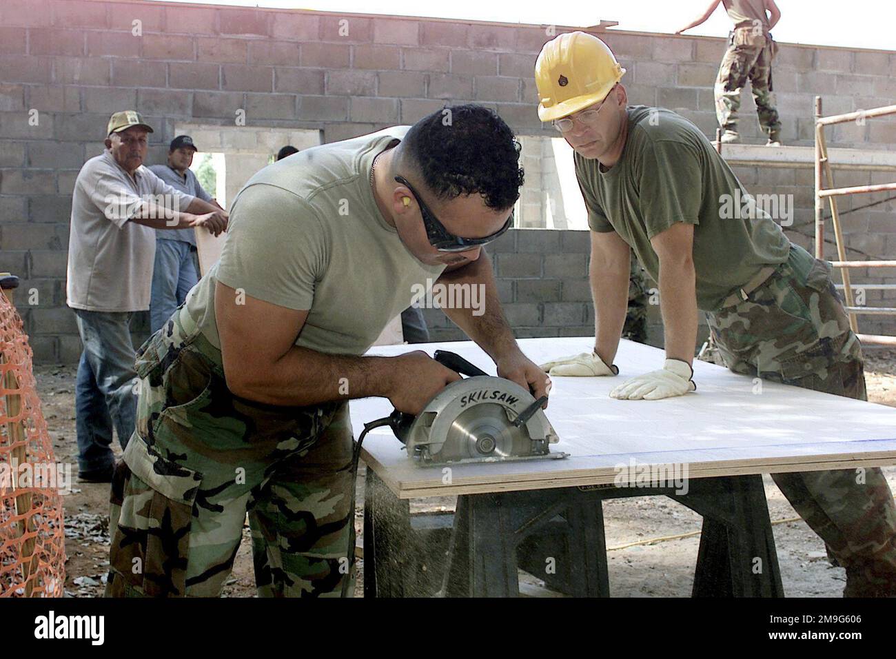 US Marine Corps Sergeant Pedro Carlo (left) and US Marine Corps STAFF ...
