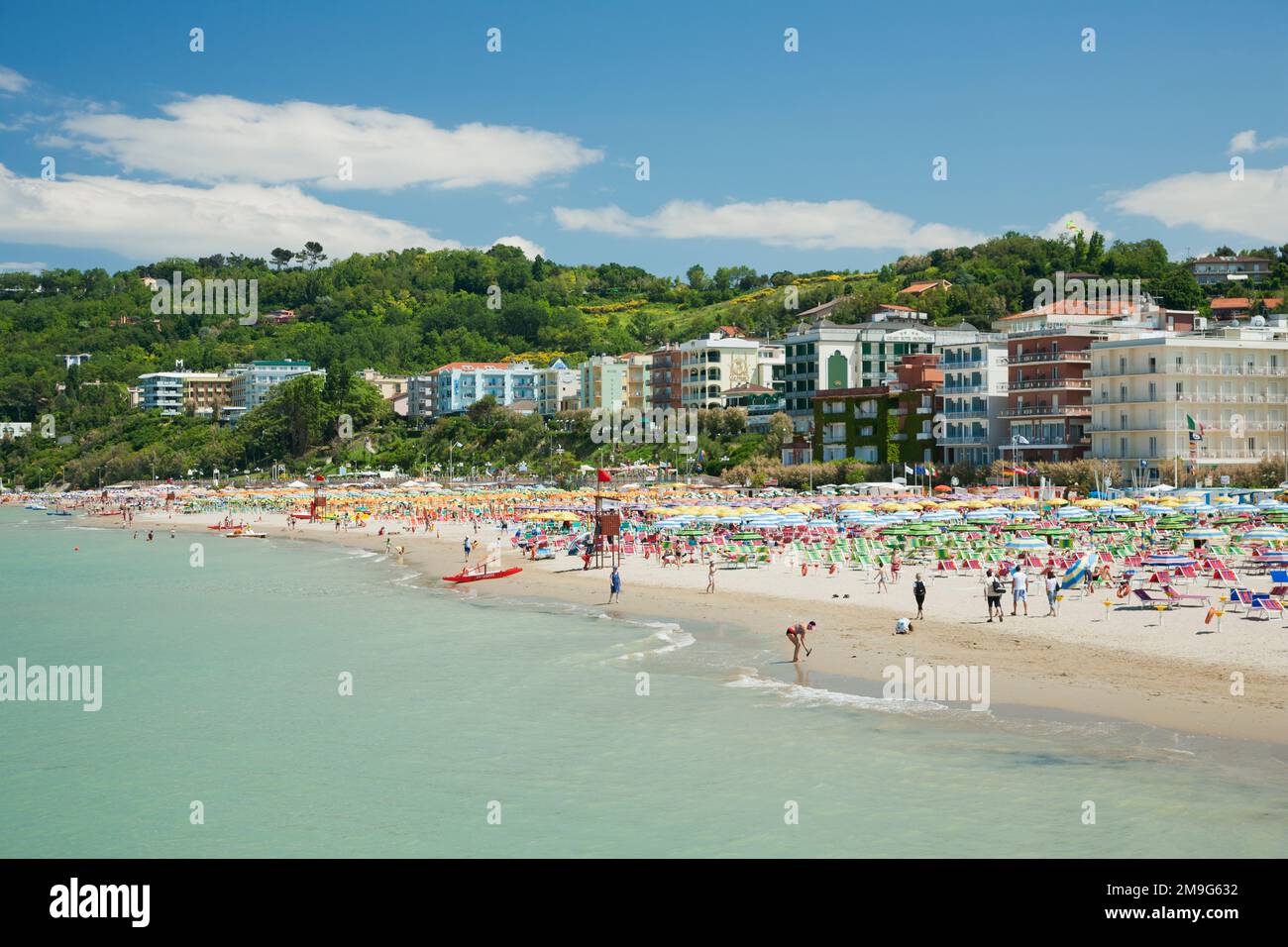 Gabbice Mare Beach, Gabbice Mare, Italy, Europe Stock Photo - Alamy