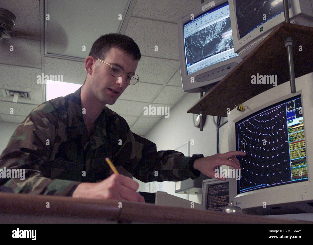 Lieutenant John Flaherty, 92d Operations Support Squadron weather ...