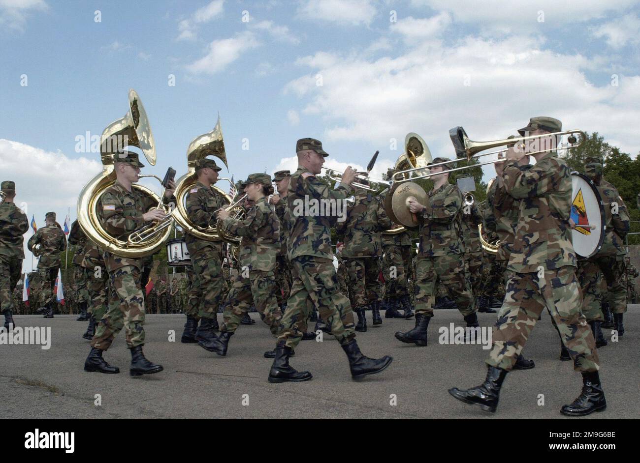 1ST Armored Division Band, United States Army, Europe, performs at the ...