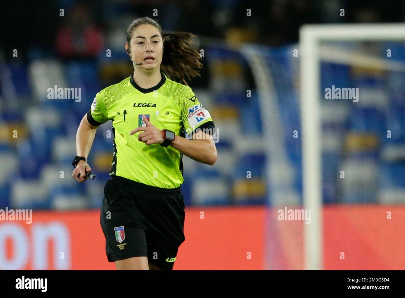 Italian referee Maria Sole Ferreri Caputi during the Italy cup football ...