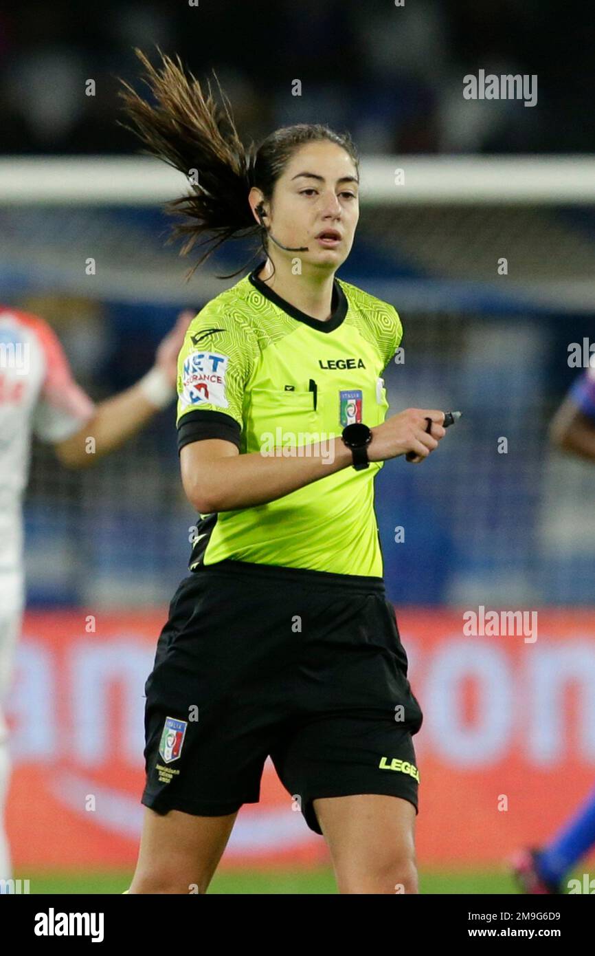 Italian referee Maria Sole Ferreri Caputi during the Italy cup football ...