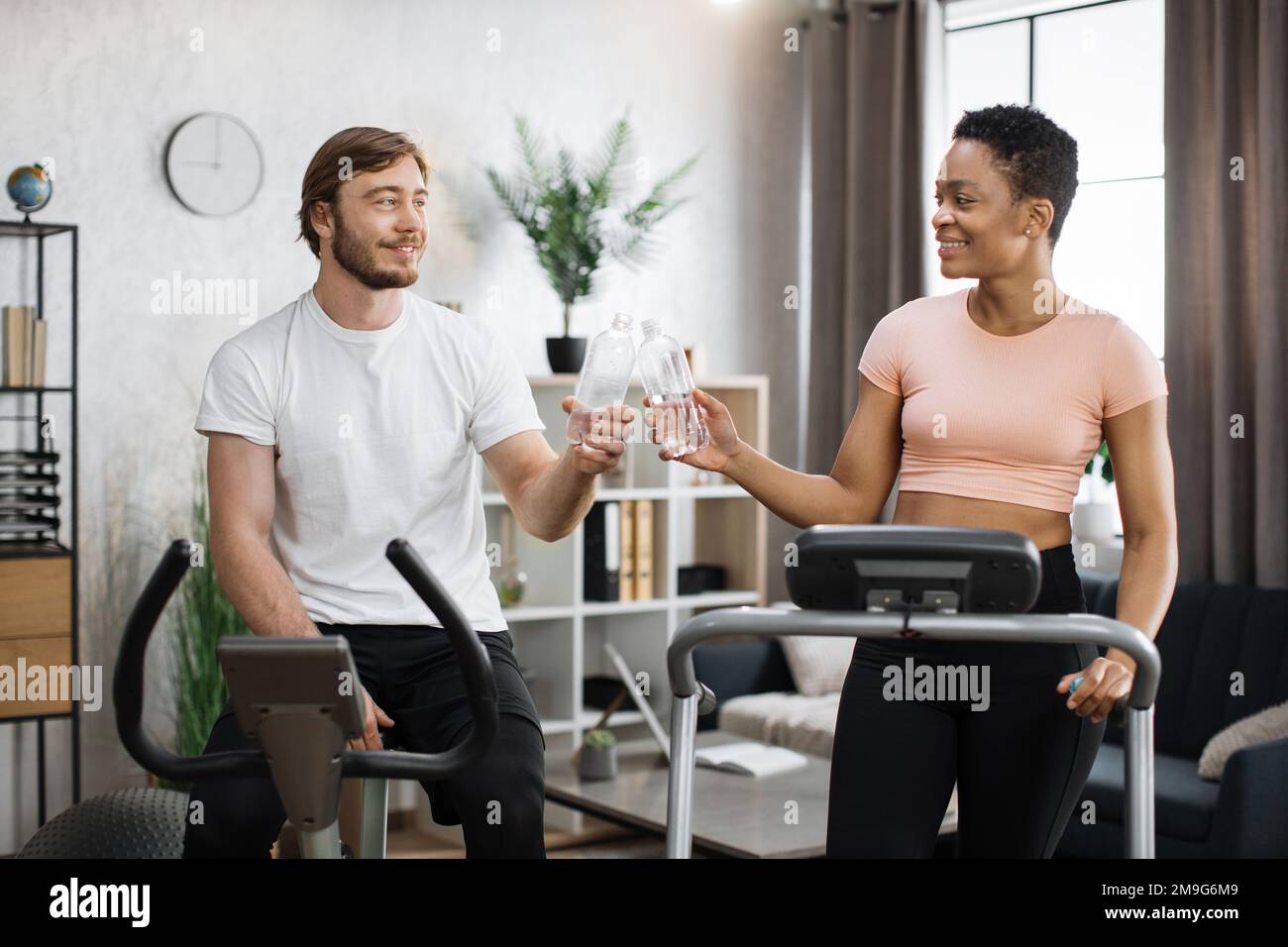 African american bike cardio cyclist hi-res stock photography and ...