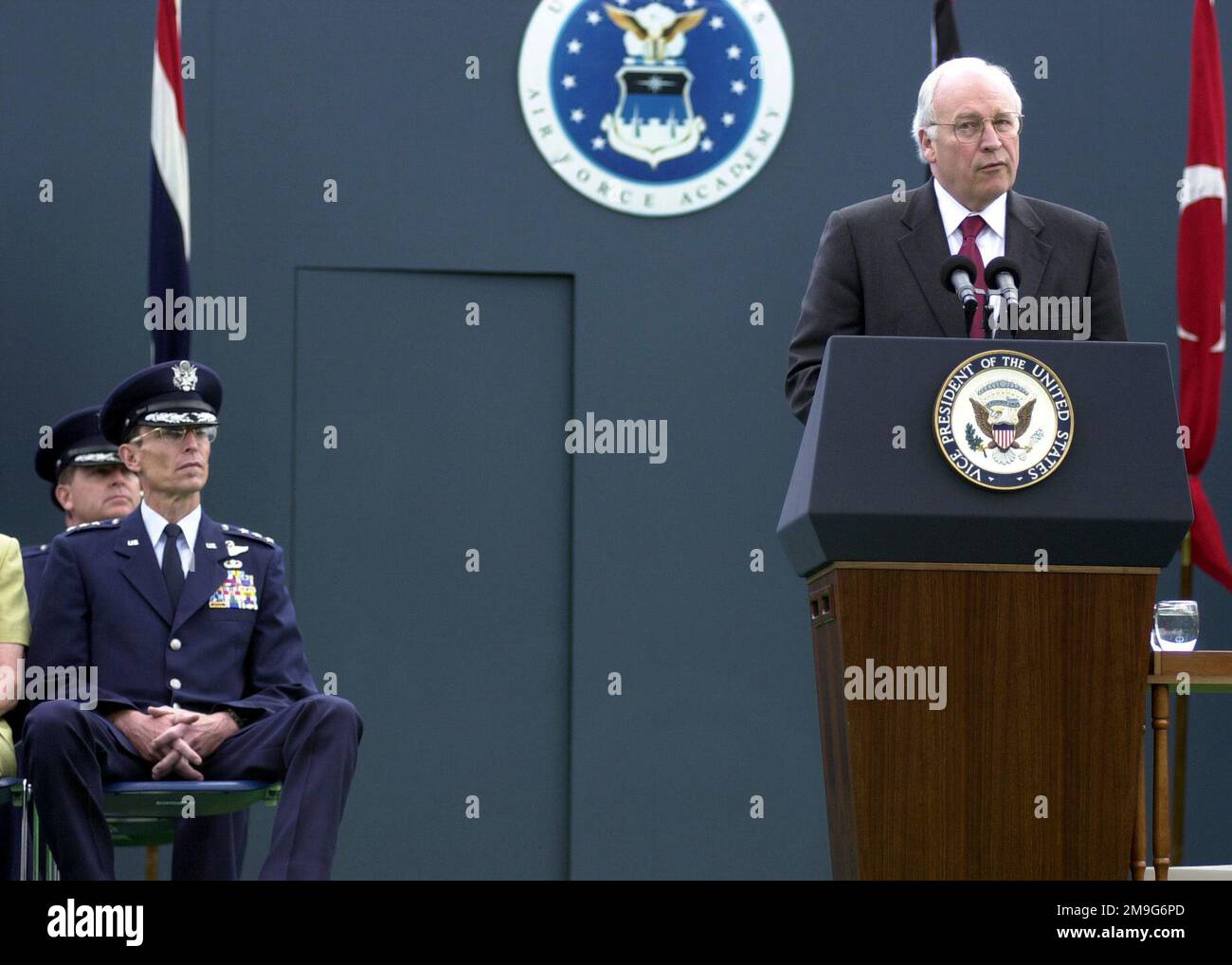 Vice President Richard B. Cheney speaks to the Air Force Academy Class ...