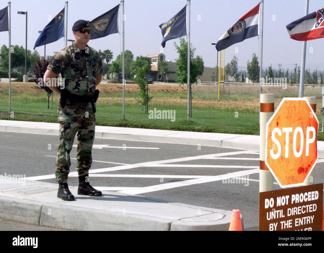 STAFF Sergeant Travis Garrison, 92d Sercurity Forces Squadron, stands ...