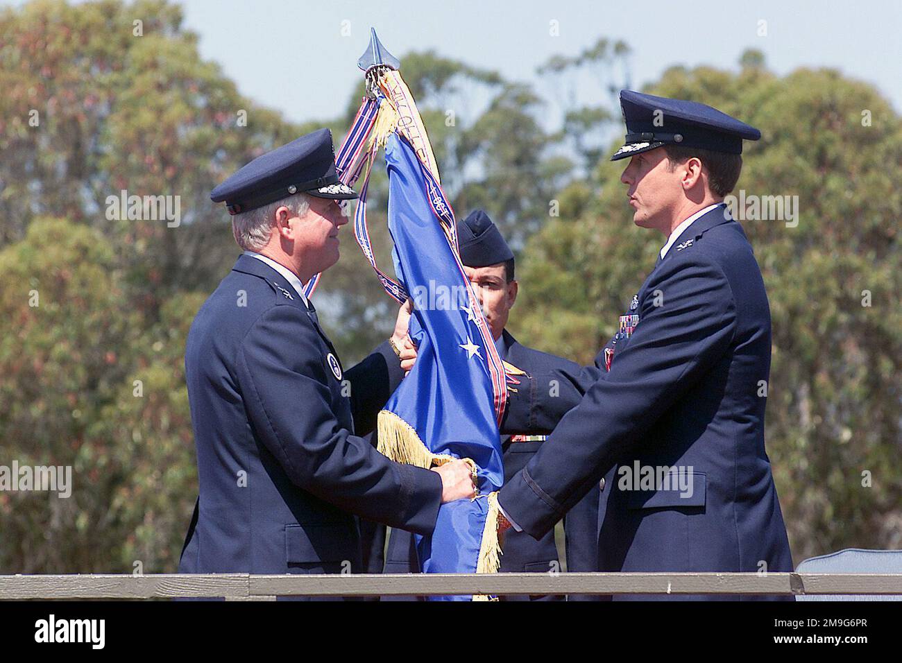 At the 30th Space Wing Change of Command Ceremony held at Vandenberg ...