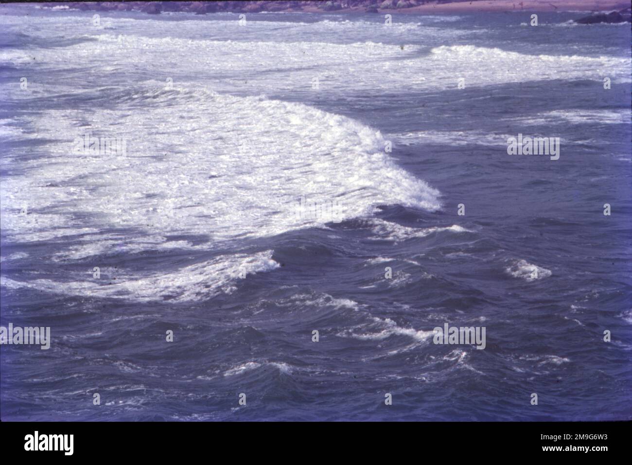 Waves occur when the force of the wind blows over surface water ...