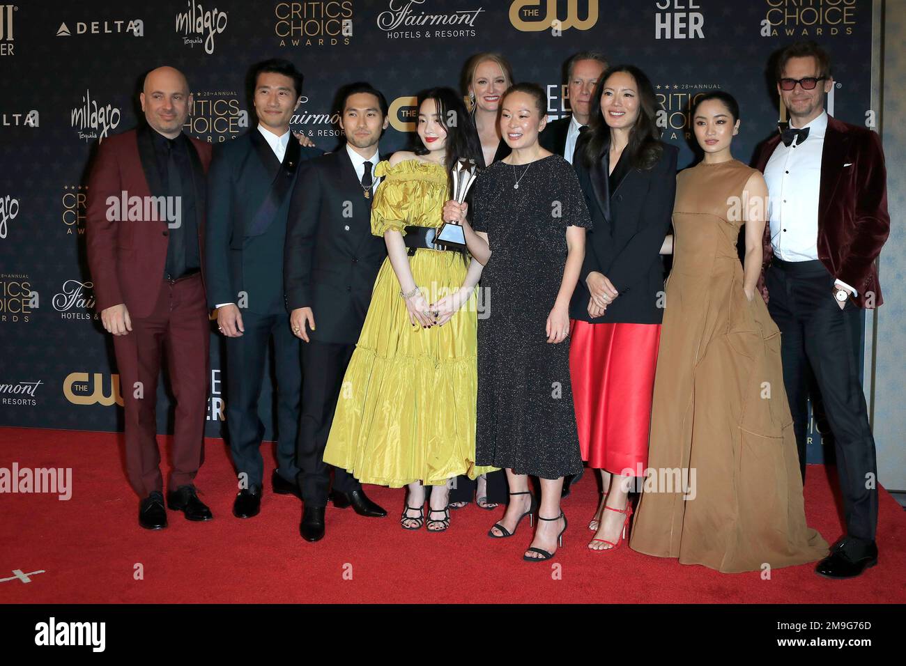 LOS ANGELES - JAN 15: Michael Ellenberg, Soji Arai, Jin Ha, Minha Kim ...