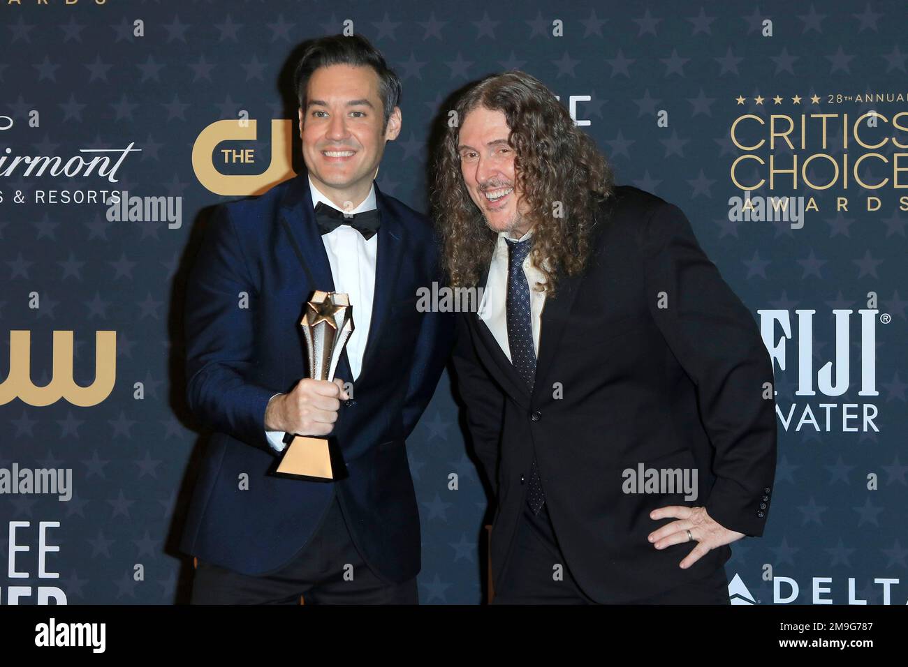 LOS ANGELES - JAN 15: Eric Appel, Weird Al Yankovic at 2023 Critics ...