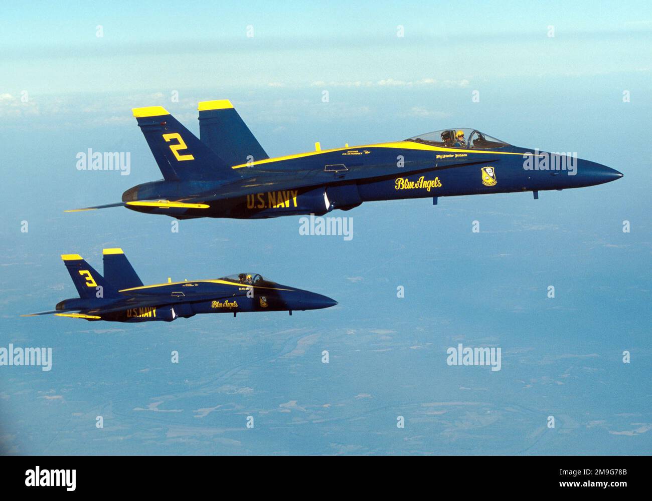 Major Hunter Hobson, USMC, (right) wing with the Blue Angels and ...