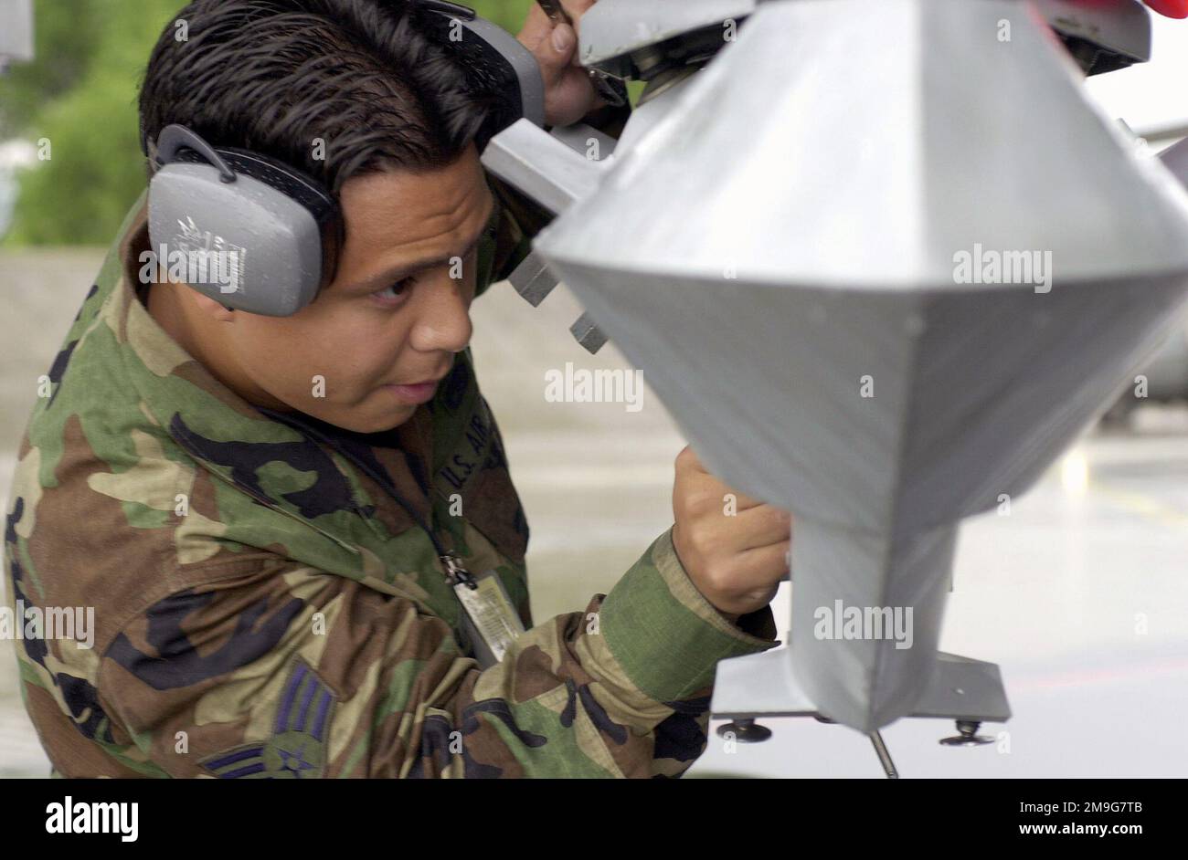 US Air Force SENIOR AIRMAN James Sanchez, 555th Fighter Squadron ...