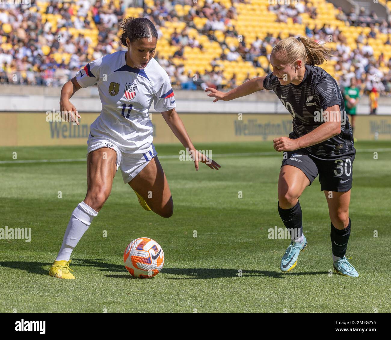 Wellington, New Zealand, January 18th 2023: Olivia Chance (11 USA ...