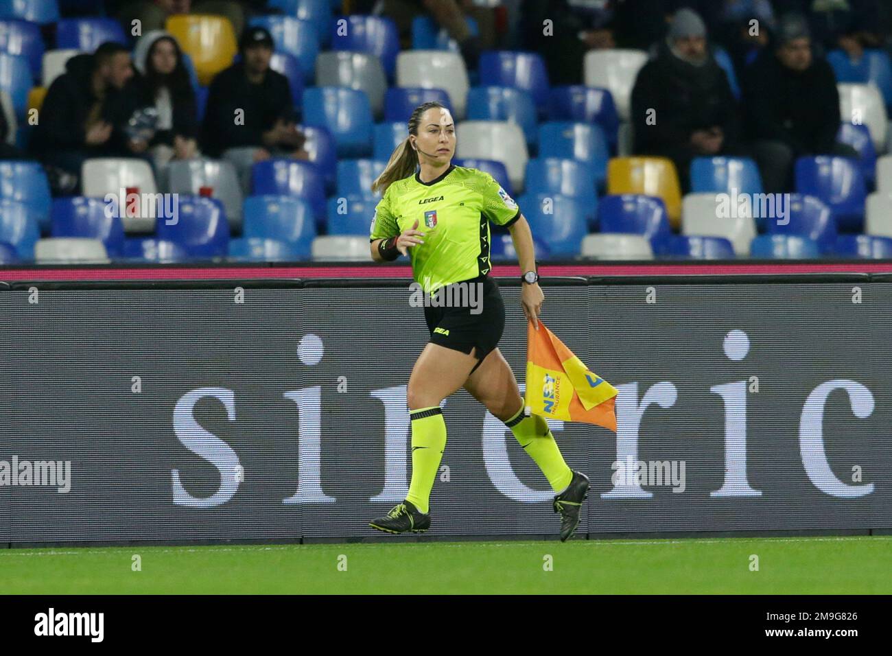 Italian referee francesca di monte during the Italy cup football match ...