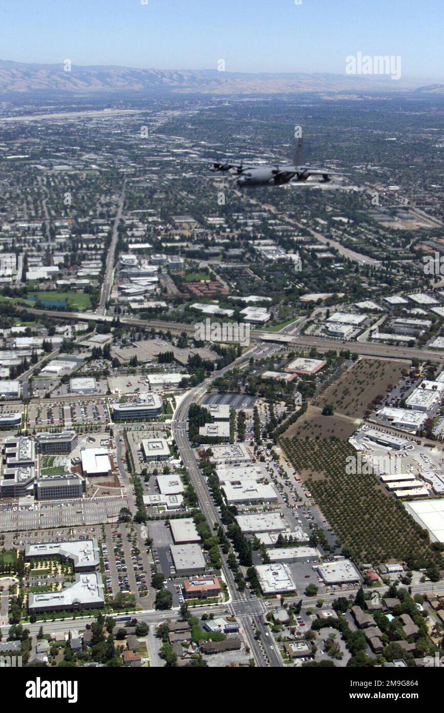 A MC-130 Combat Shadow tanker from the 129th Rescue Wing flies in ...