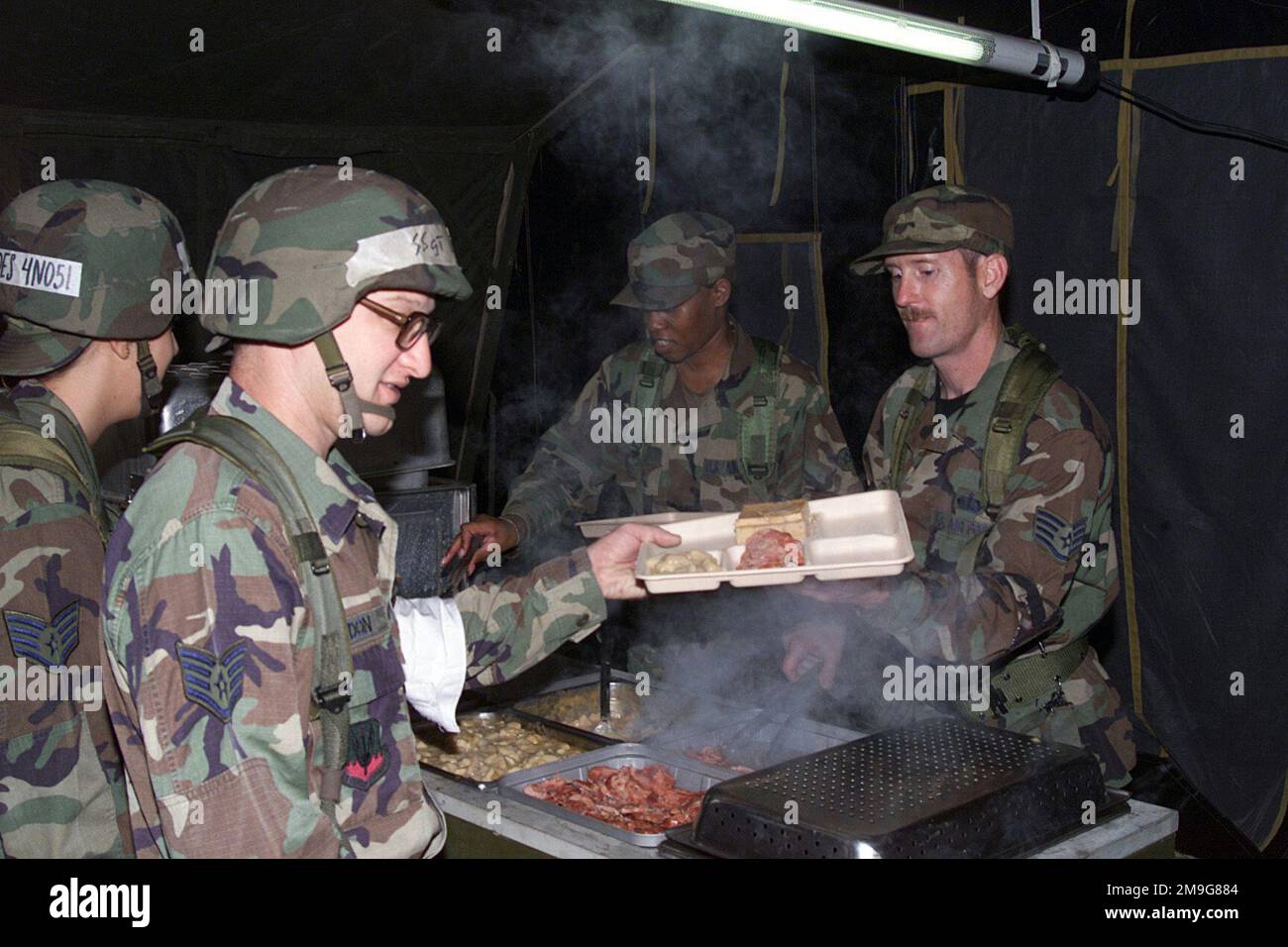 US Air Force AIRMAN Coles and US Air Force STAFF Sergeant Lovins from ...