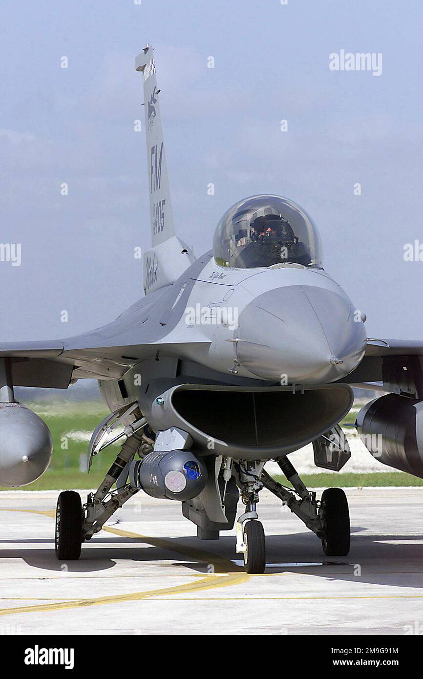 Close up of a Lockheed F-16C Block 30, Fighting Falcon, assigned to the ...