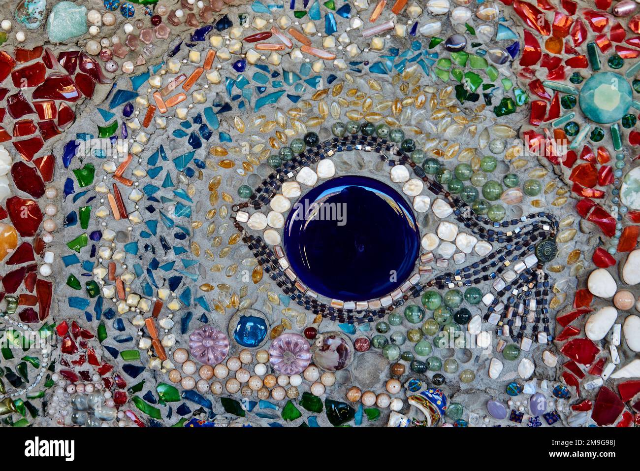 Tile wall of variation colors of artifact Stock Photo - Alamy